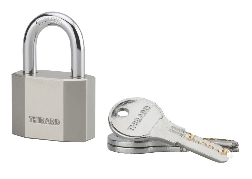 PADLOCK OCTO 40mm Padlock Anse steel 3 keys - Thirardasia
